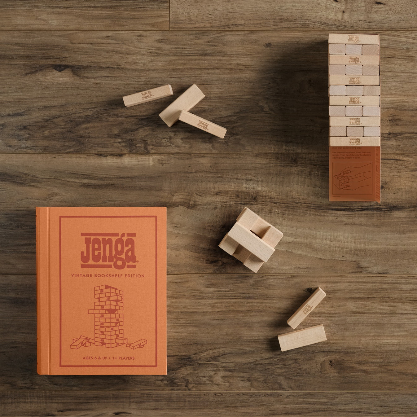 Jenga Vintage Bookshelf Edition – WS Game Company